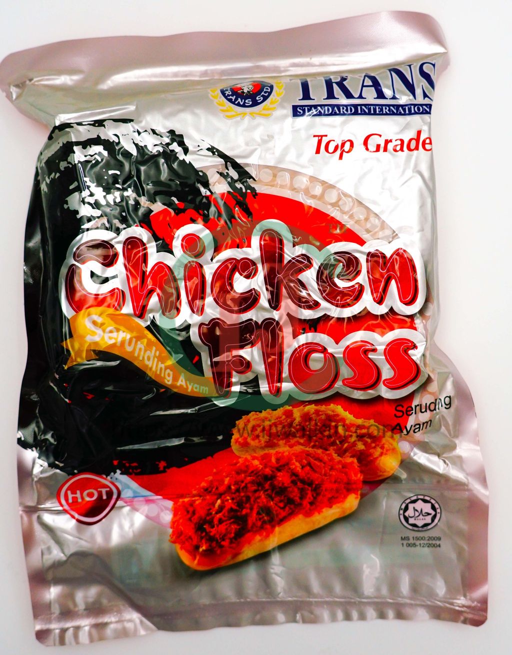 Trans Chicken Floss (Spicy) 1kg 辣味鸡丝 – De Mas Bakery Ingredient Supply