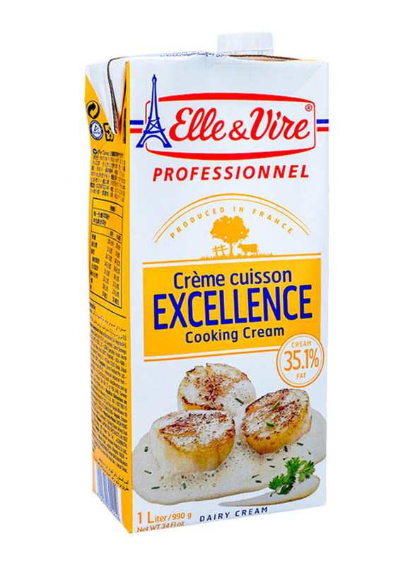 Elle&Vire Cooking Cream 1L 烹调鲜奶油 – De Mas Bakery Ingredient Supply